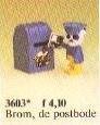 LEGO 3603 Boris Bulldog and Mailbox Instructions and Parts List