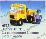 LEGO 6527 Tipper Truck Instructions and Parts List