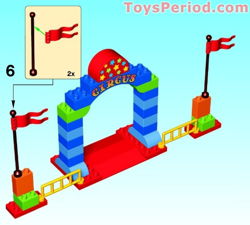 LEGO 10504 My First Circus Instructions and Parts List
