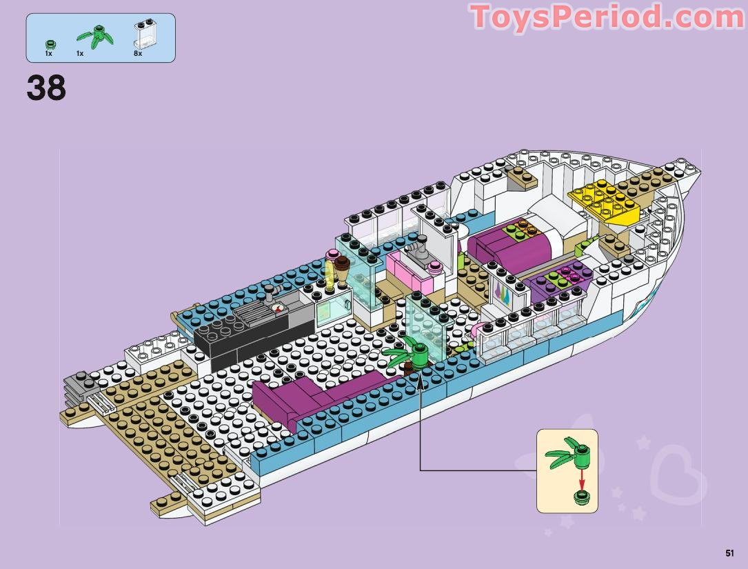 LEGO 41015 Dolphin Cruiser Instructions and Parts List