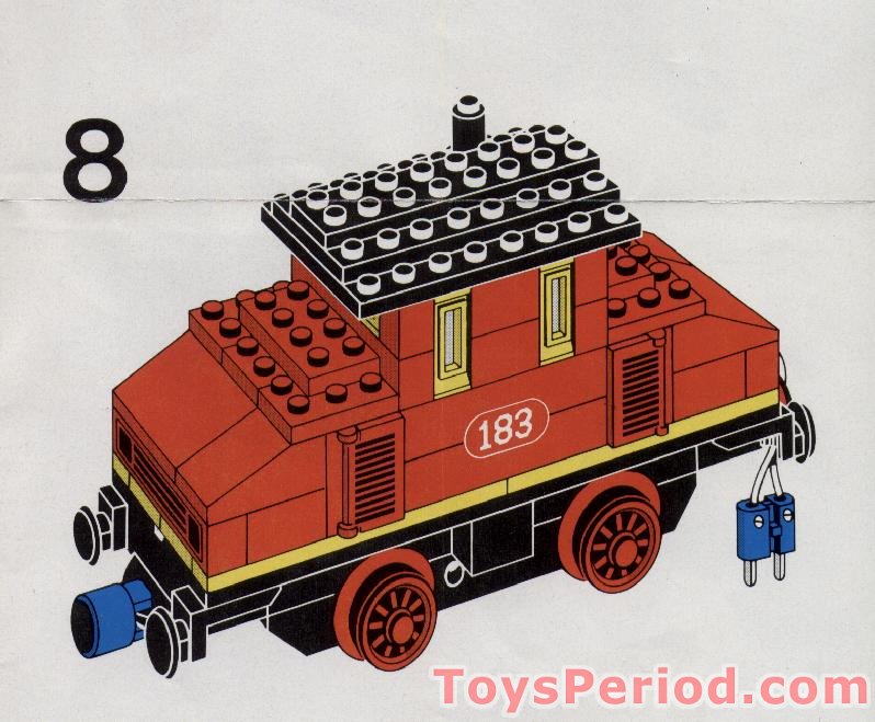 LEGO 183 Complete Train Set with Motor and Signal Instructions and ...