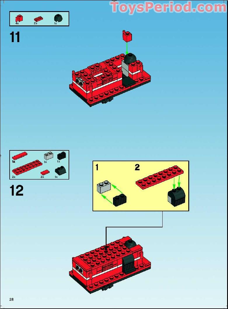 LEGO 10183 Hobby Train Set Instructions and Parts List