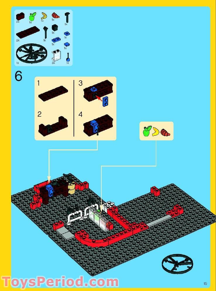 LEGO 10184 Town Plan Instructions and Parts List