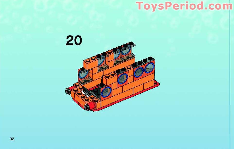 LEGO 3830 Bikini Bottom Express Instructions and Parts List