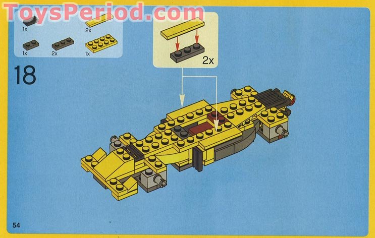 LEGO 4939 Cool Cars Instructions and Parts List