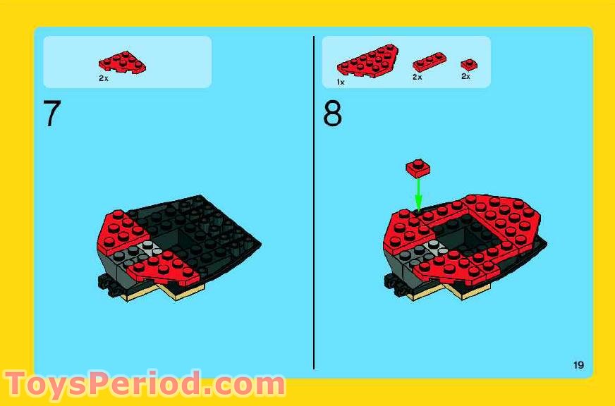 LEGO 4994 Fierce Creatures Instructions and Parts List