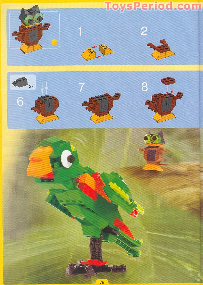 LEGO 4101 Wild Collection Instructions and Parts List