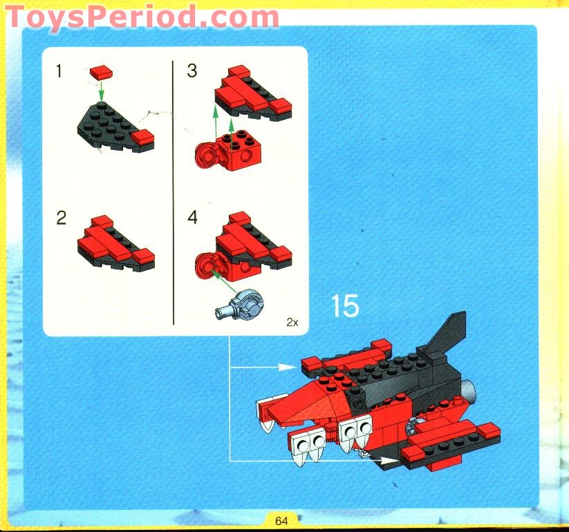 LEGO 4506 Deep Sea Predators Instructions and Parts List