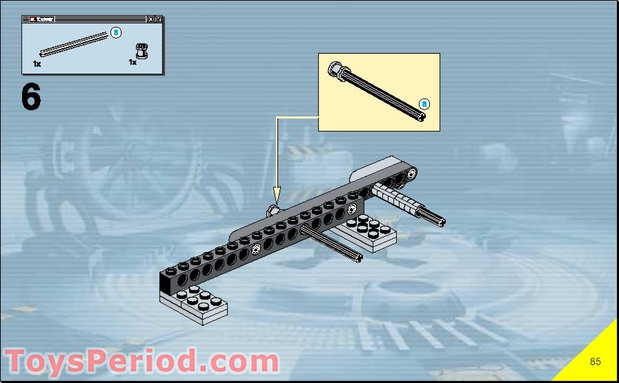 LEGO 5218 Pneumatic Pack Instructions and Parts List