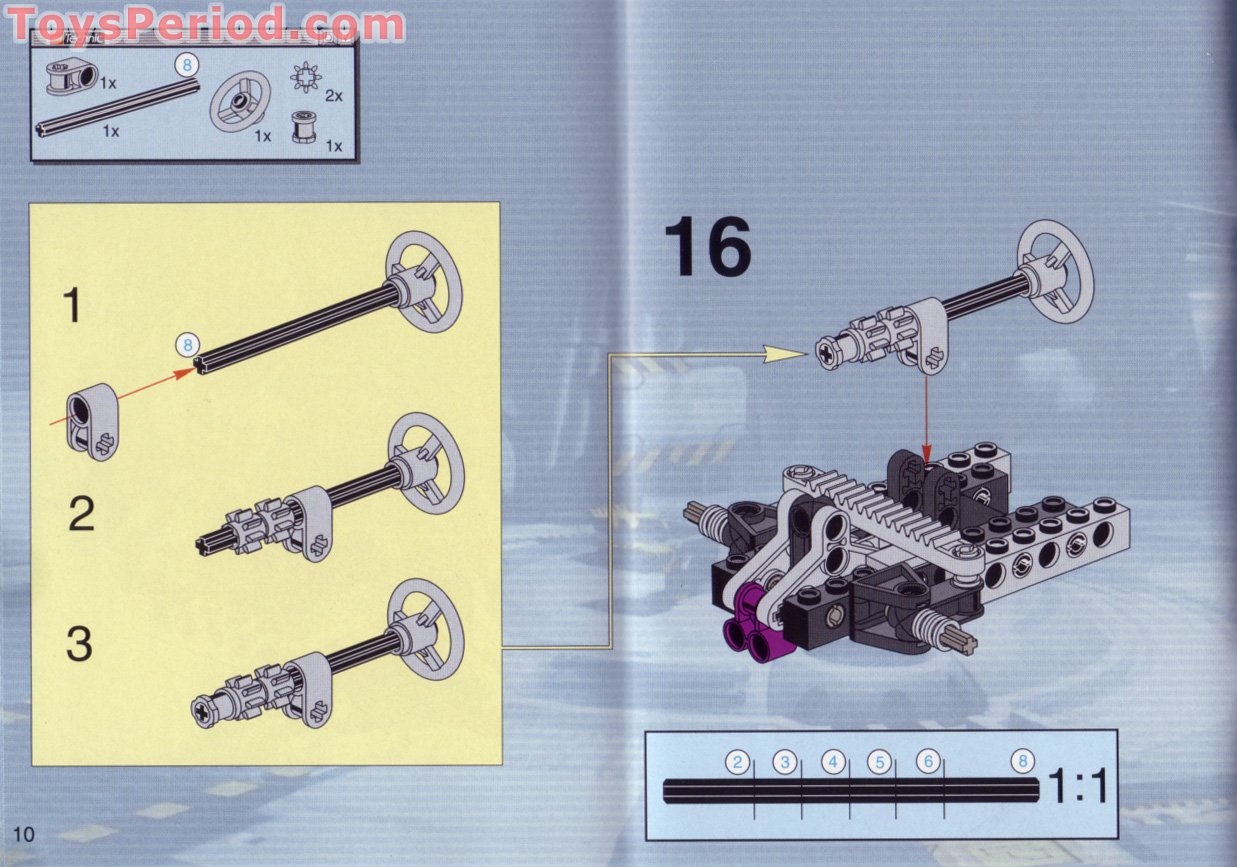 LEGO 5222 Chassis Pack Instructions and Parts List