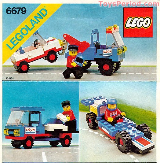 LEGO 6679-2 Exxon Tow Truck Instructions and Parts List