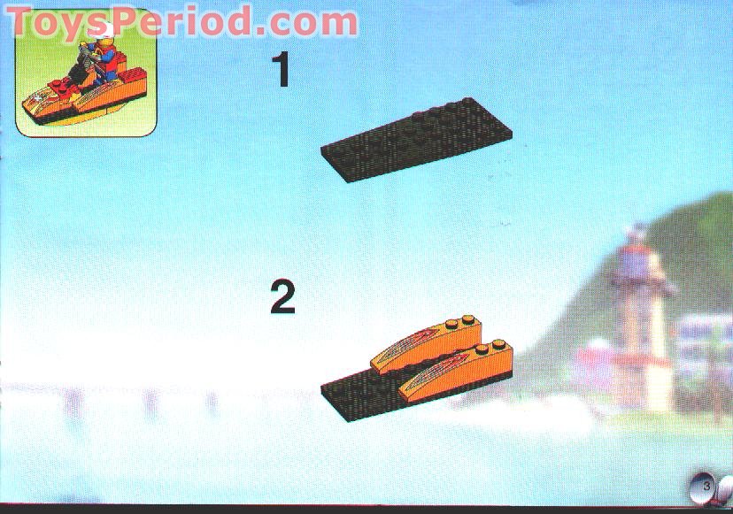 LEGO 6736 Beach Lookout Instructions and Parts List