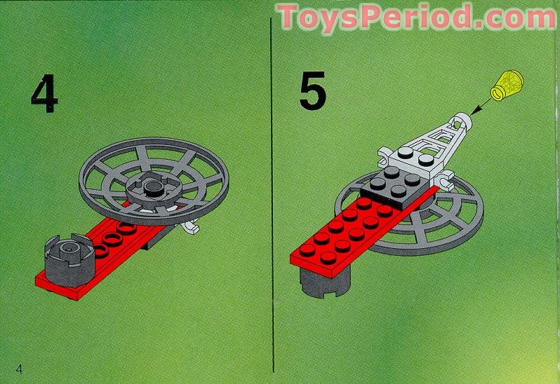 LEGO 6836 V-Wing Fighter Instructions and Parts List