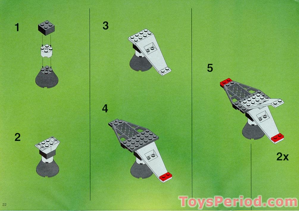 LEGO 6979 Interstellar Starfighter Instructions and Parts List