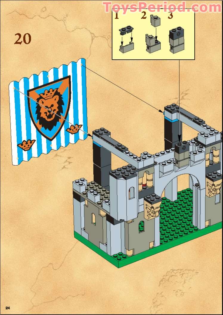 LEGO 6098 King Leo's Castle Instructions and Parts List