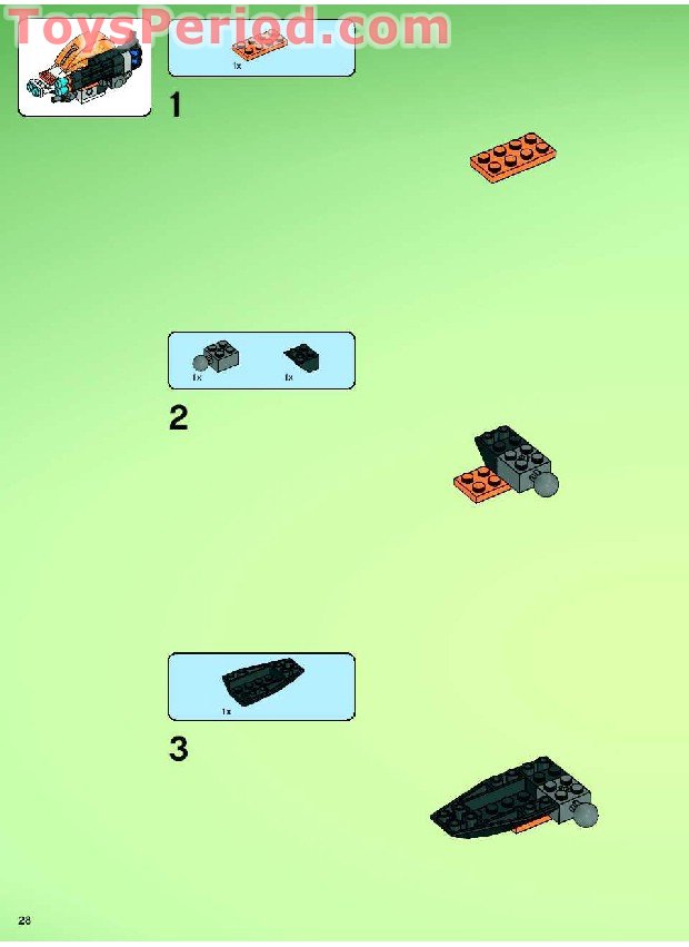 LEGO 7649 MT-201 Ultra-Drill Walker Instructions and Parts List