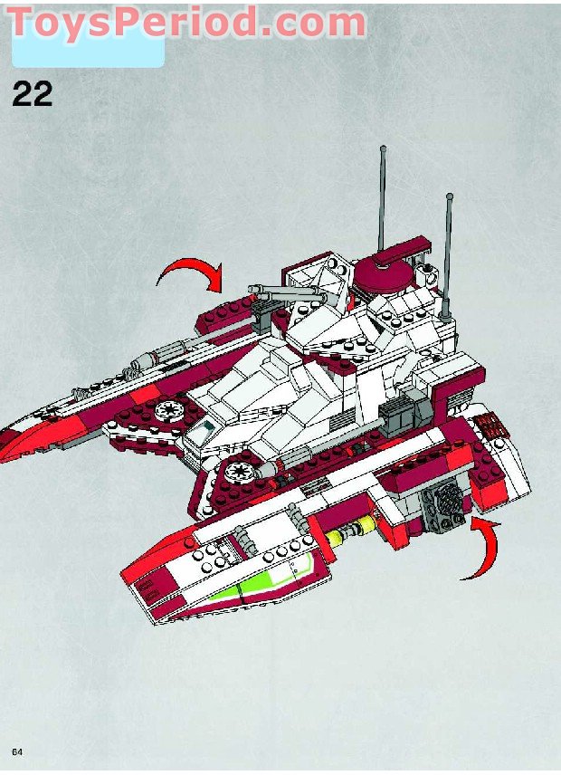 LEGO 7679 Republic Fighter Tank Instructions and Parts List