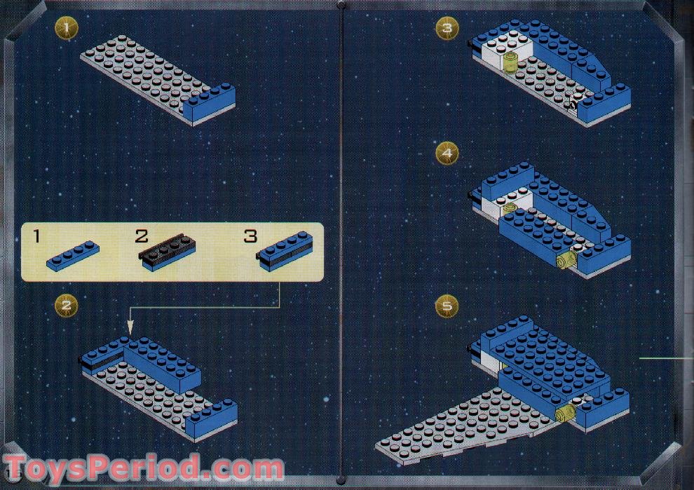 LEGO 7161 Gungan Sub Instructions and Parts List