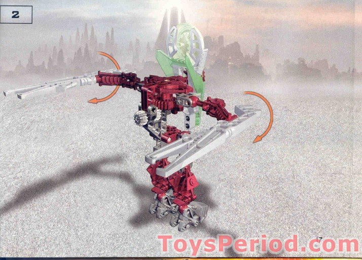 LEGO 8614-1 Vahki Nuurakh Instructions and Parts List