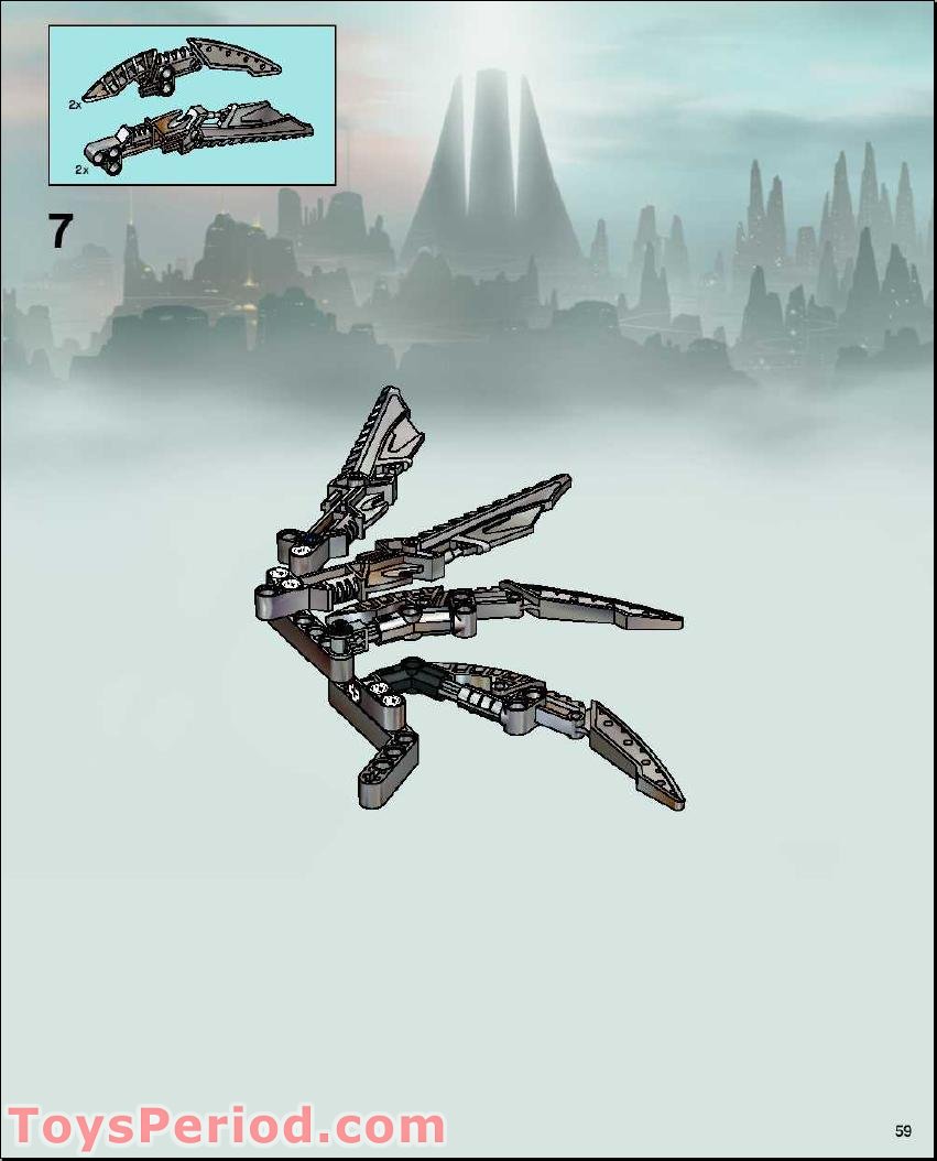 LEGO 8623 Krekka Instructions and Parts List