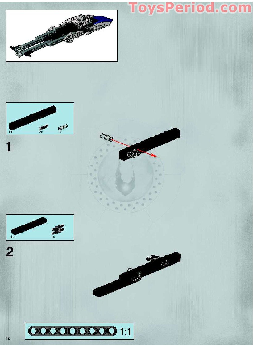 LEGO 8624 Race for the Mask of Life Instructions and Parts List