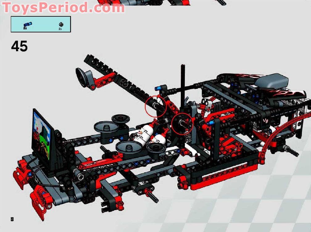 LEGO 8682 Nitro Intimidator Instructions and Parts List