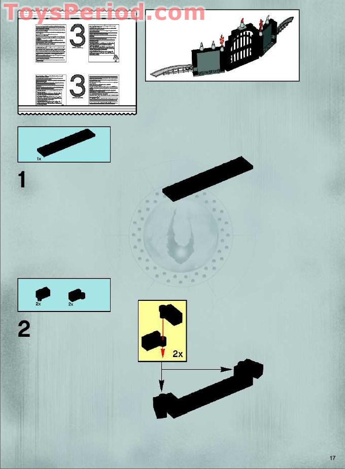 LEGO 8894 Piraka Stronghold Instructions and Parts List