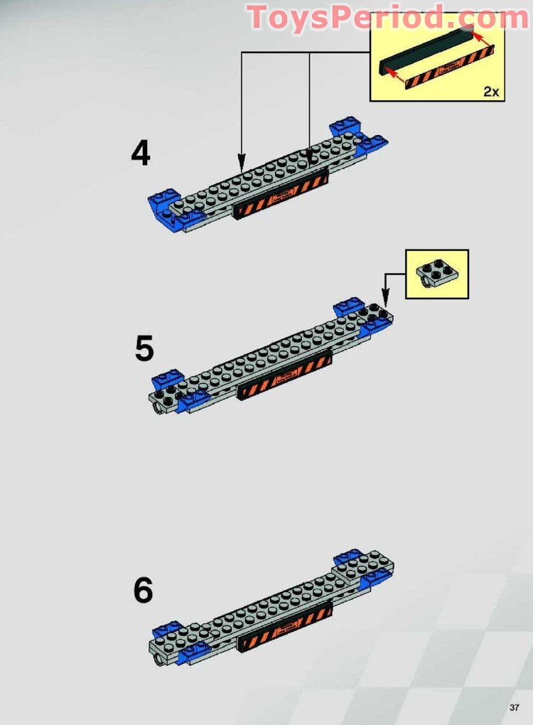 LEGO 8147 Bullet Run Instructions and Parts List