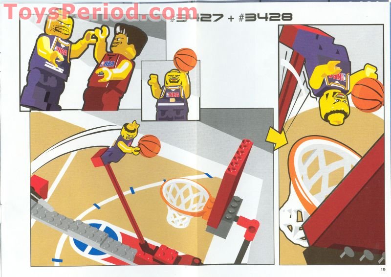 LEGO 3431 Streetball 2 vs 2 Instructions and Parts List