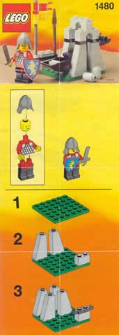 LEGO 1480 King's Catapult Instructions, from 1991 | LEGO Reference