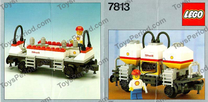 LEGO 7813 Shell Tanker Wagon Instructions and Parts List