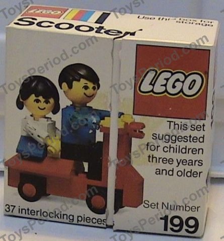 LEGO 199 LEGO Building Set with People - Scooter Parts List