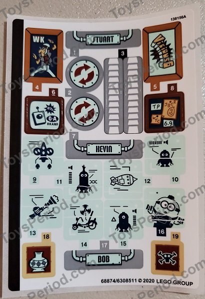 LEGO Sets with Part 75551stk01 Sticker Sheet for Set 75551 - (68874/ ...