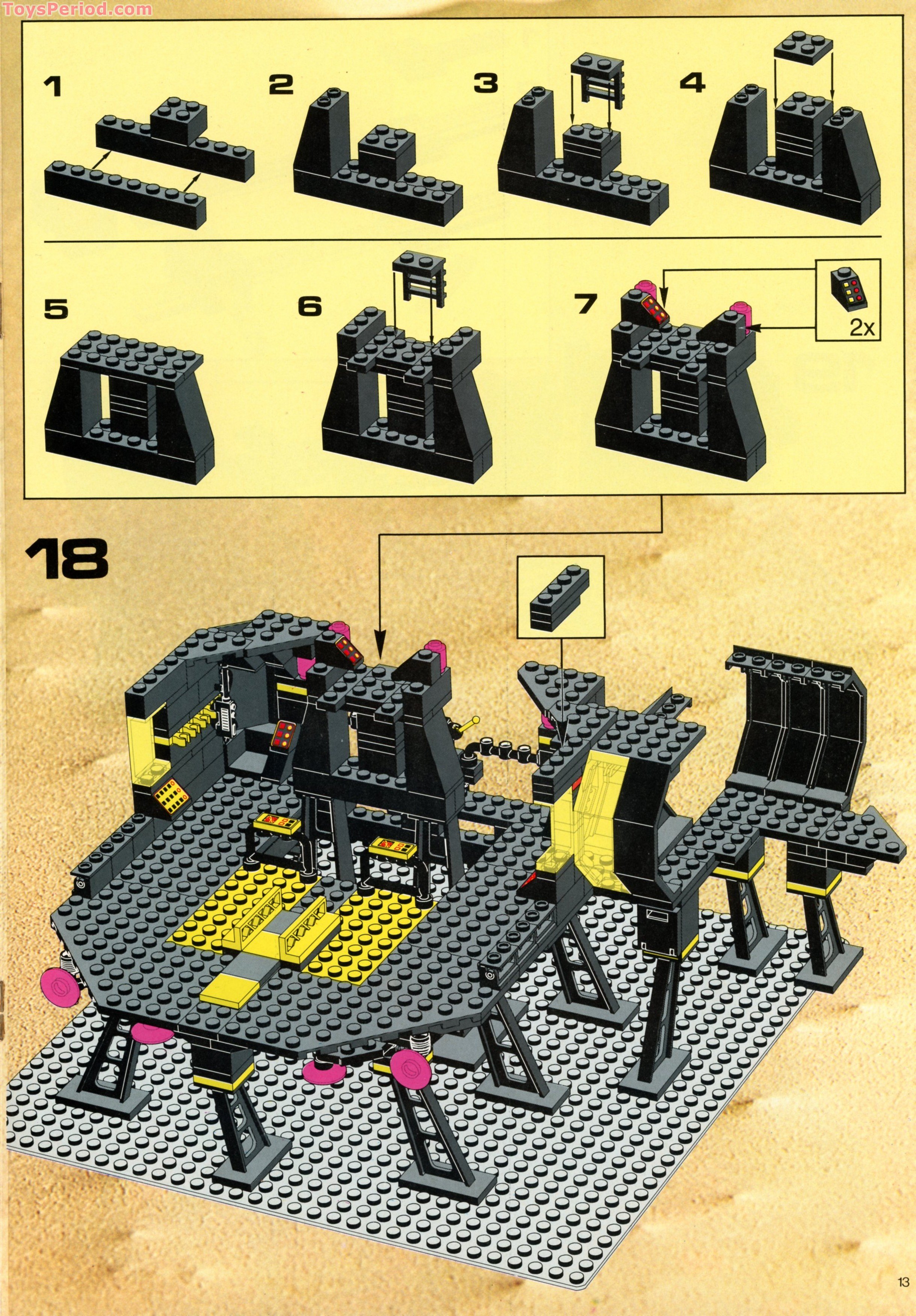 LEGO 6987 Message-Intercept Base Instructions and Parts List