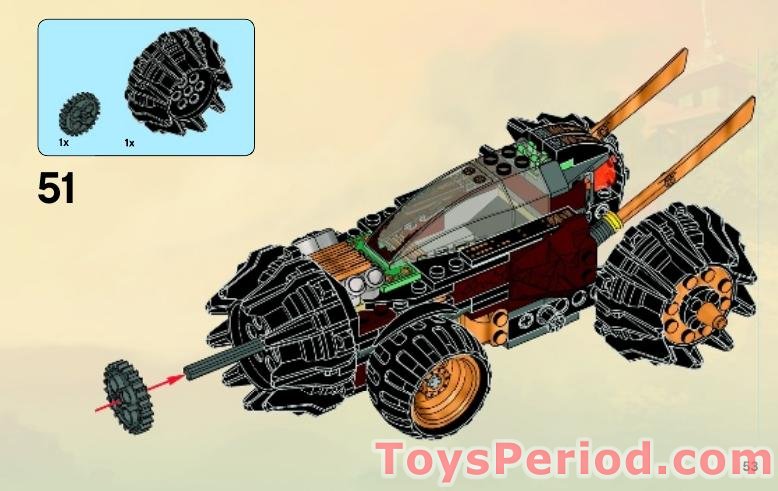 LEGO 70502 Cole's Earth Driller Instructions and Parts List