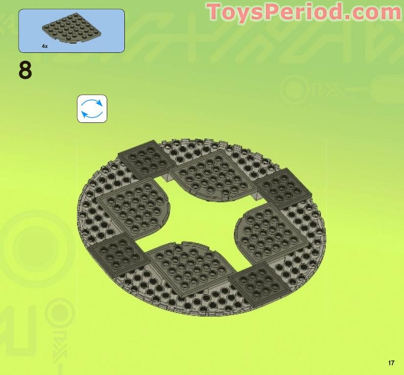 LEGO 7052 UFO Abduction Instructions and Parts List