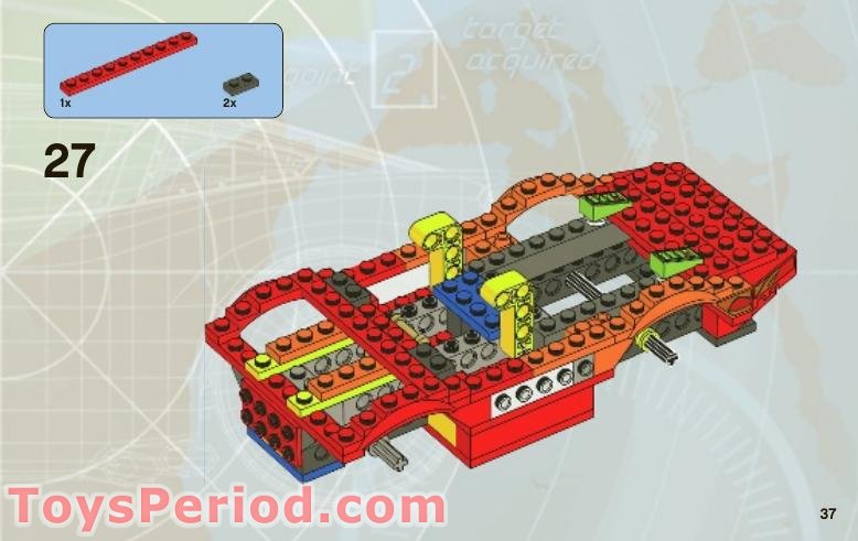 LEGO 8484 Ultimate Build Lightning McQueen Instructions and Parts List