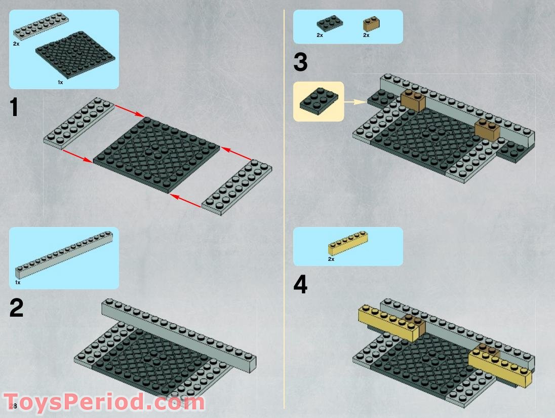 LEGO 9516 Jabba's Palace Instructions and Parts List