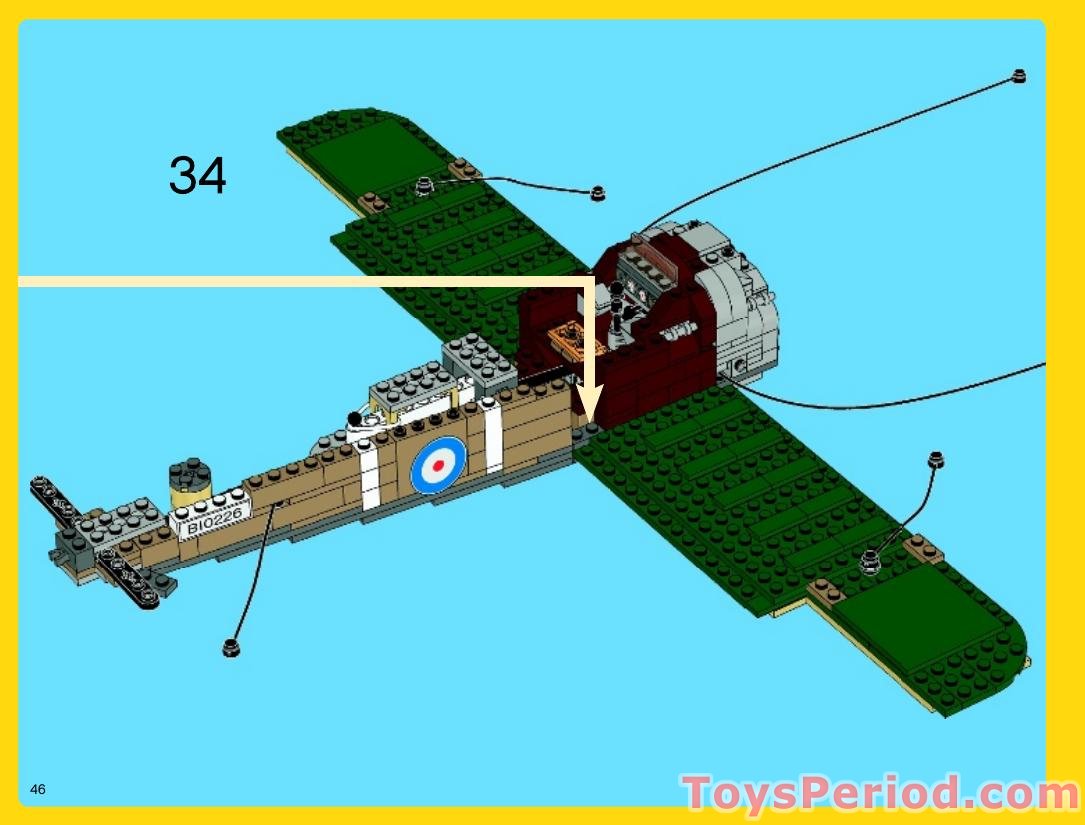 LEGO 10226 Sopwith Camel Instructions and Parts List