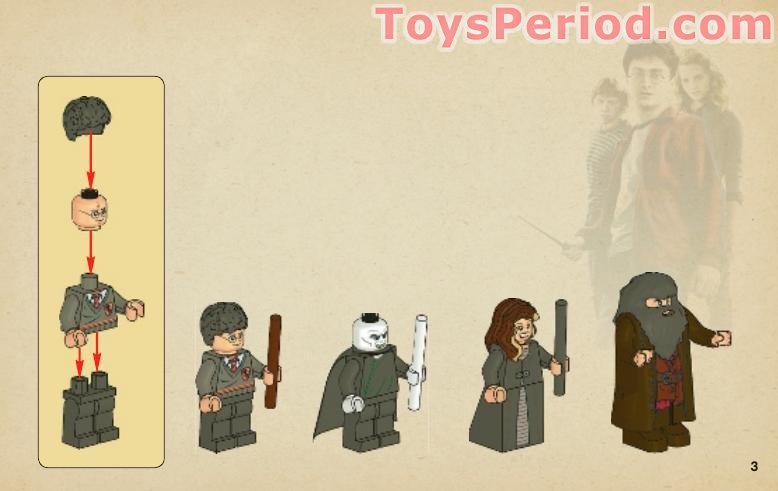 LEGO 4865 The Forbidden Forest Instructions and Parts List