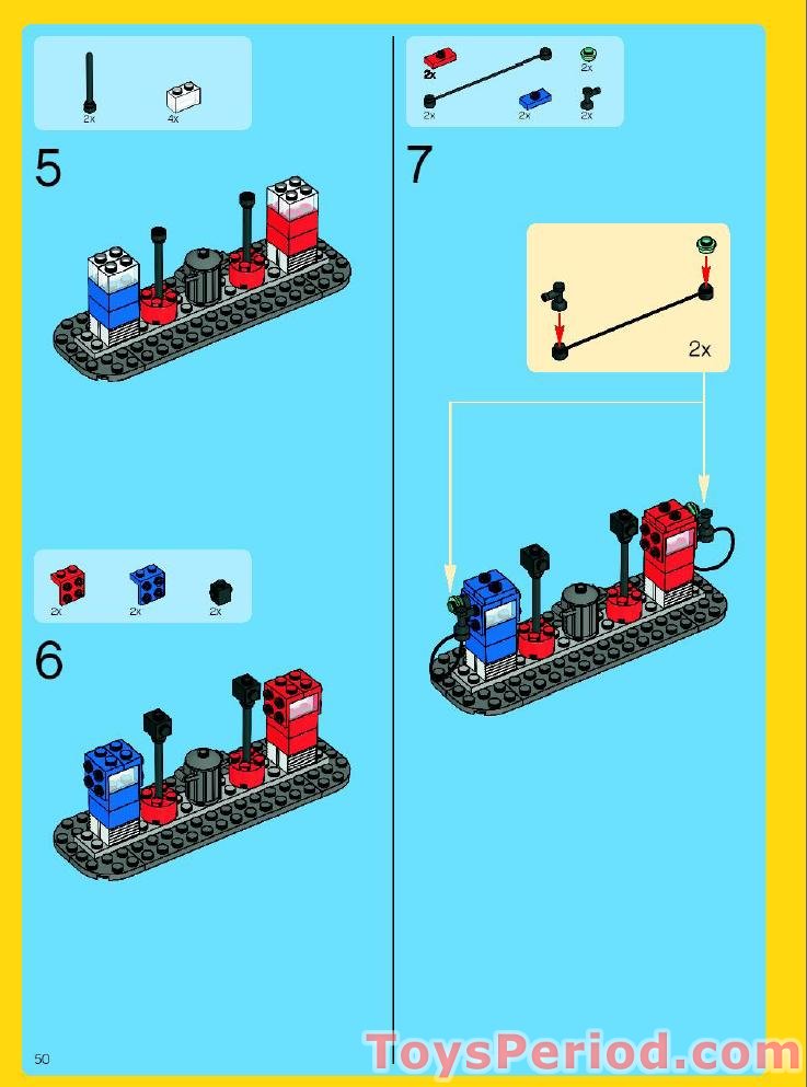 LEGO 10184 Town Plan Instructions and Parts List