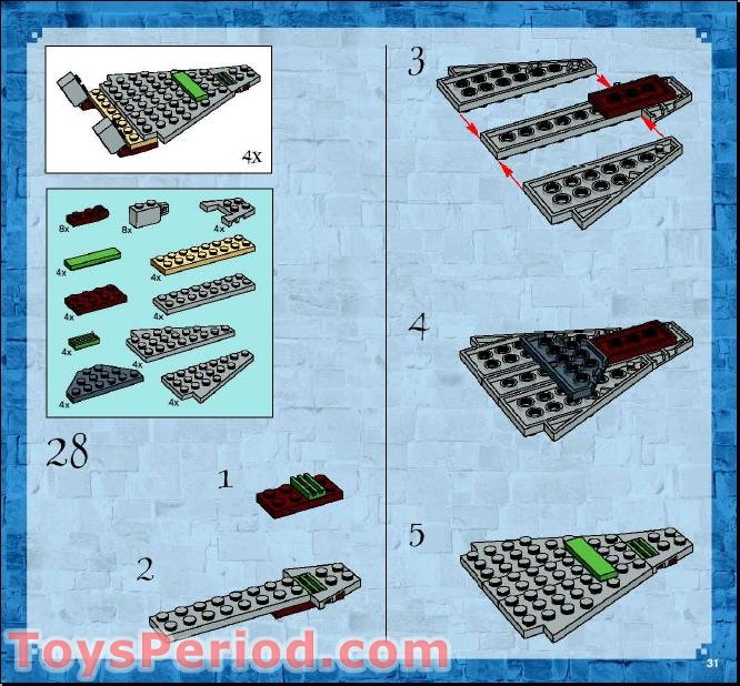 LEGO 4754 Hagrid's Hut (2nd Edition) Instructions and Parts List