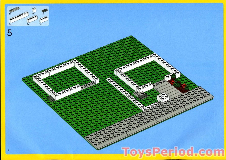 LEGO 4956 House Instructions and Parts List