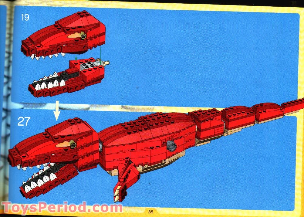 LEGO 4507 Prehistoric Creatures Instructions and Parts List