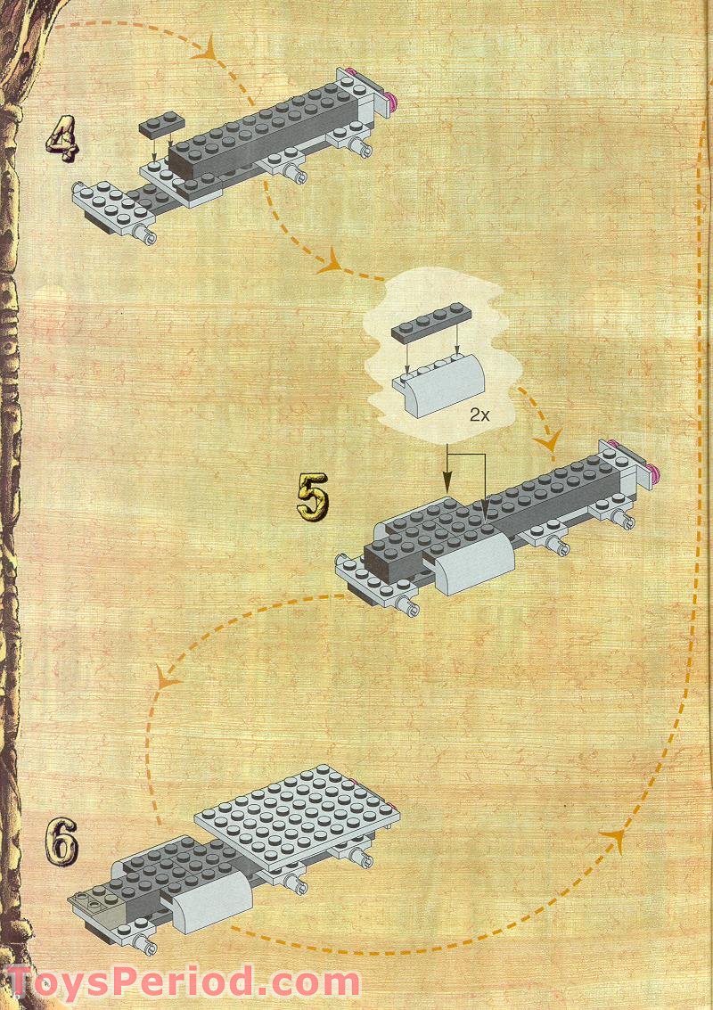 LEGO 5988 Pharaoh's Forbidden Ruins Instructions and Parts List