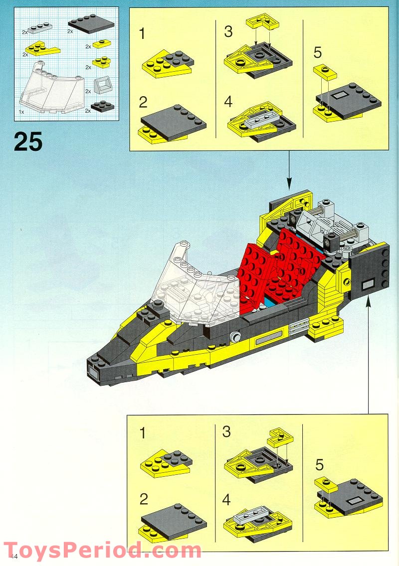 LEGO 5542 Black Thunder Instructions and Parts List