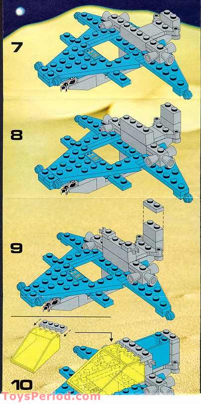 LEGO 6872 Lunar Patrol Craft Instructions and Parts List