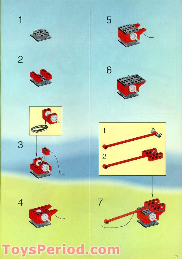 LEGO 6543 Sail 'n' Fly Marina Instructions and Parts List