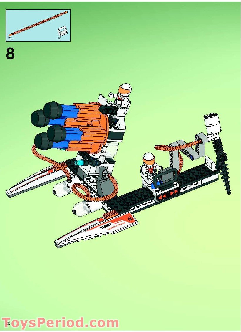 LEGO 7691 ETX Alien Mothership Assault Instructions and Parts List