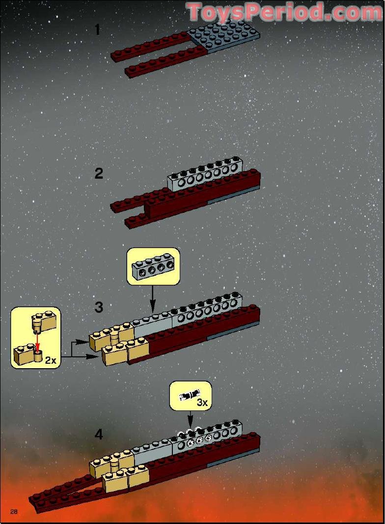 LEGO 7260 Wookiee Catamaran Instructions and Parts List